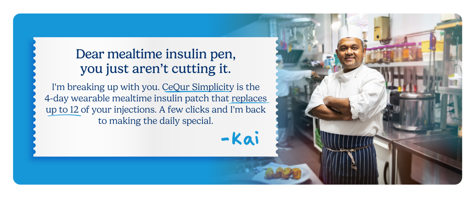 Mealtime Insulin | Wearable Insulin Device | CeQur Simplicity Patch
